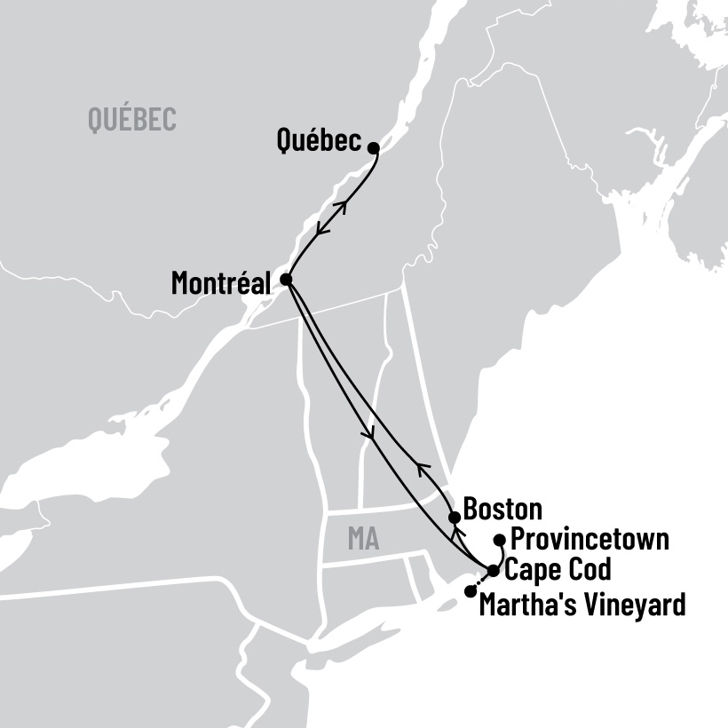 Cape Cod, Martha’s Vineyard - Groupe Voyages Québec
