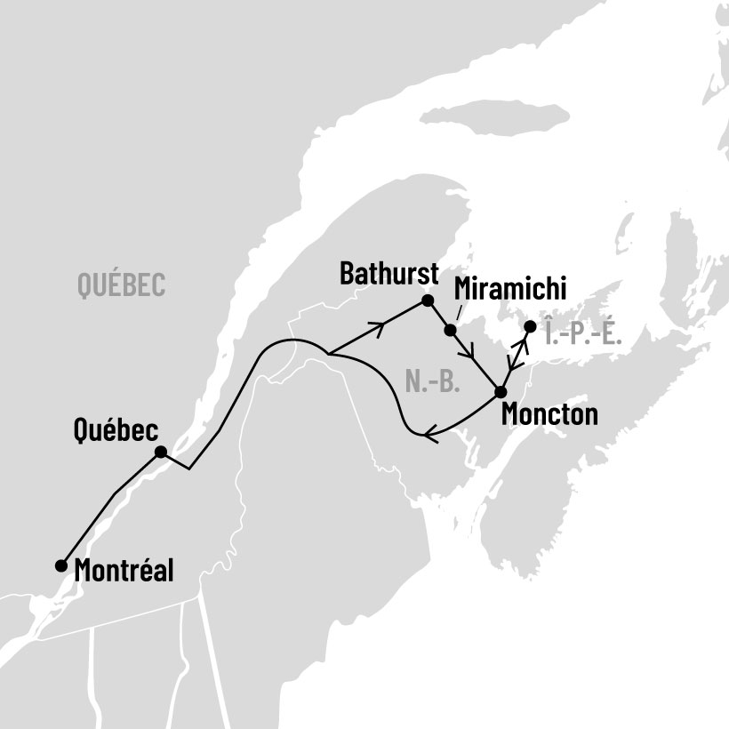 Sur la route du littoral acadien - Groupe Voyages Québec